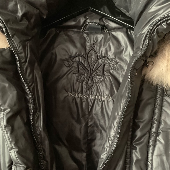 Mackage | Jackets & Coats | Mackage Black Fur Trim Hood Puffer Coat ...